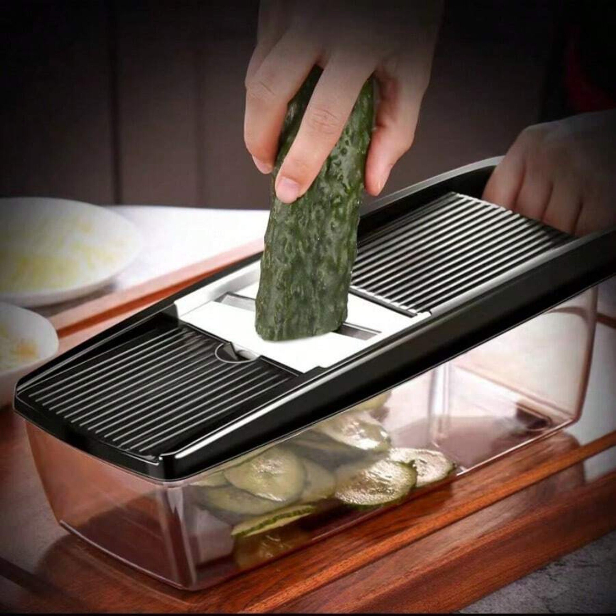 Feliator de legume multifunctional cu 5 tipuri de feliere, razatoare ...