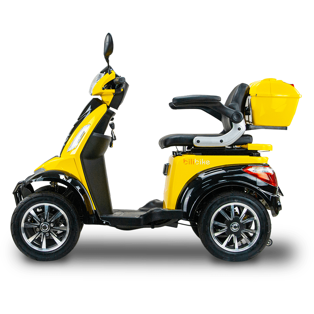 Scuter electric pentru seniori BILI BIKE SHINO QUADRO, 4 roti, LED, 25 ...