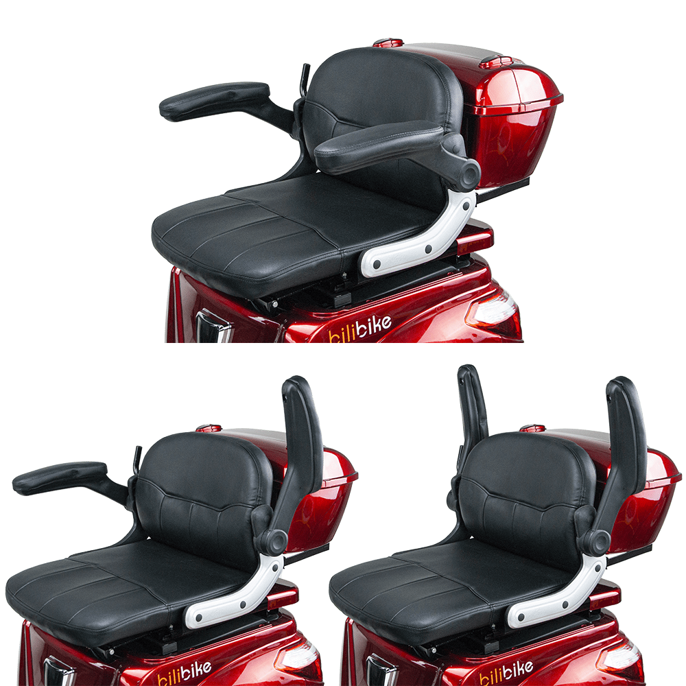 Scuter electric pentru varstnici BILI BIKE SHINO QUADRO, 4 roti, LED ...