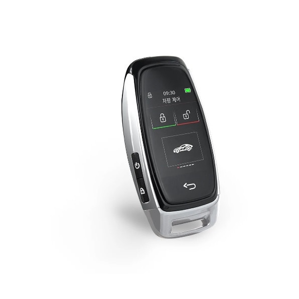 Cheie Auto Smart iSmartKey cu ecran LCD, Argintie, 4 Butoane, Keyless ...