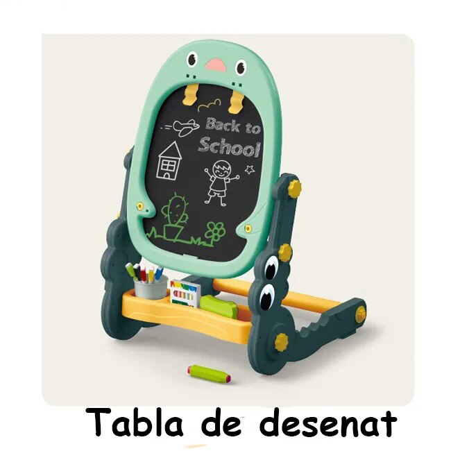 Мултифункционална дъска за рисуване с две страни и 2 настолни игри с включени WePro Store ...