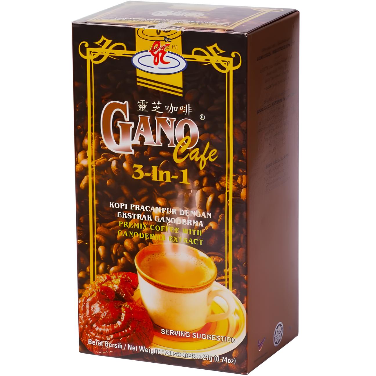 Cafea 3-in-1 GanoCafe cu Cafea neagra, Ganoderma si Frisca vegana ...