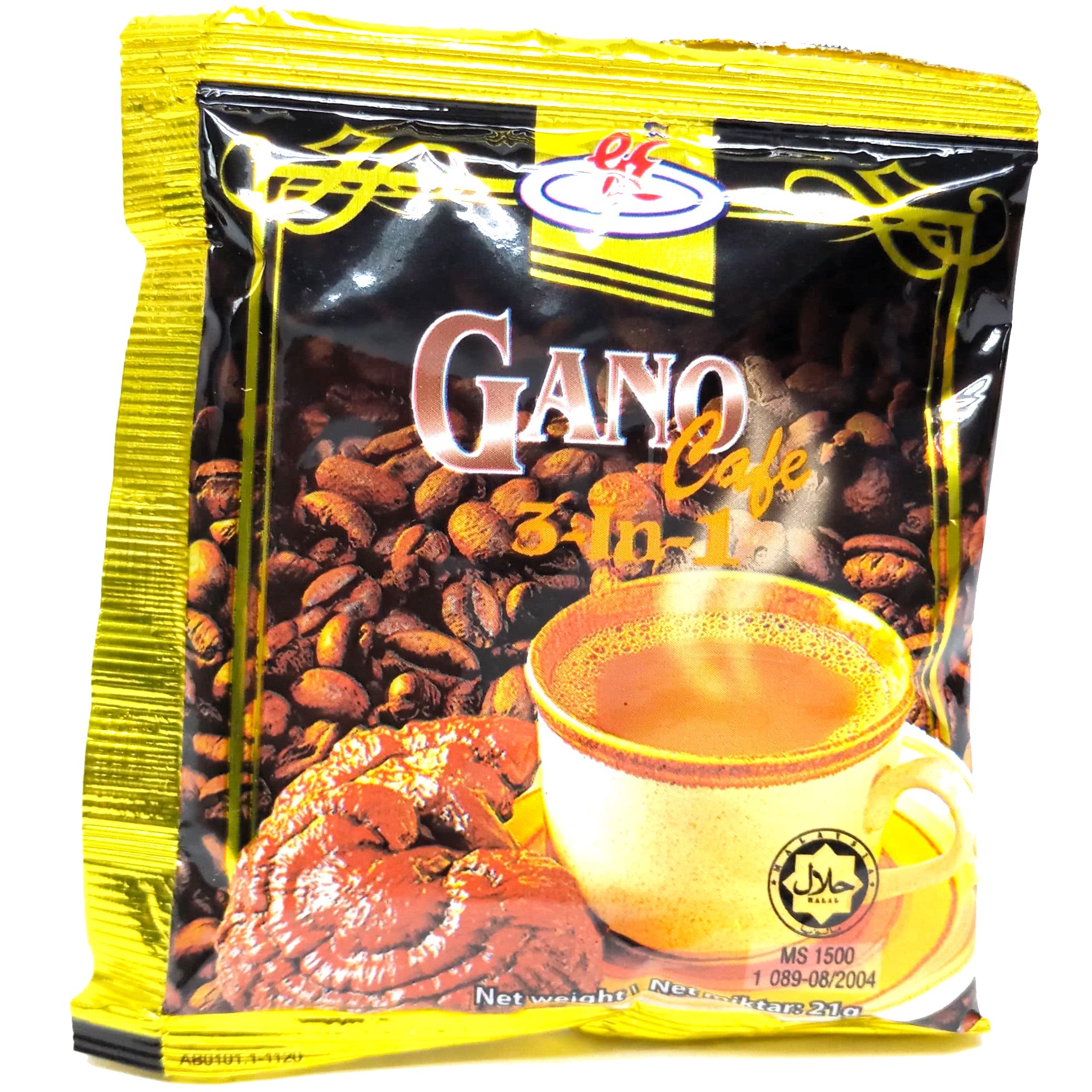 Cafea 3-in-1 GanoCafe cu Cafea neagra, Ganoderma si Frisca vegana, 20plicuri x 21g, Gano Excel ...