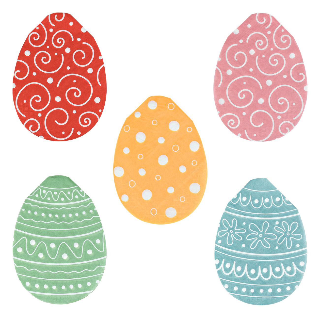 Set 50 servetele de masa Shopiens® cu 2 straturi, in forma de oua ...