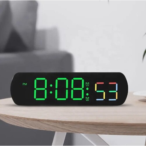 Ceas de noptiera, Afisaj multifunctional pentru temperatura, 4 culori ...
