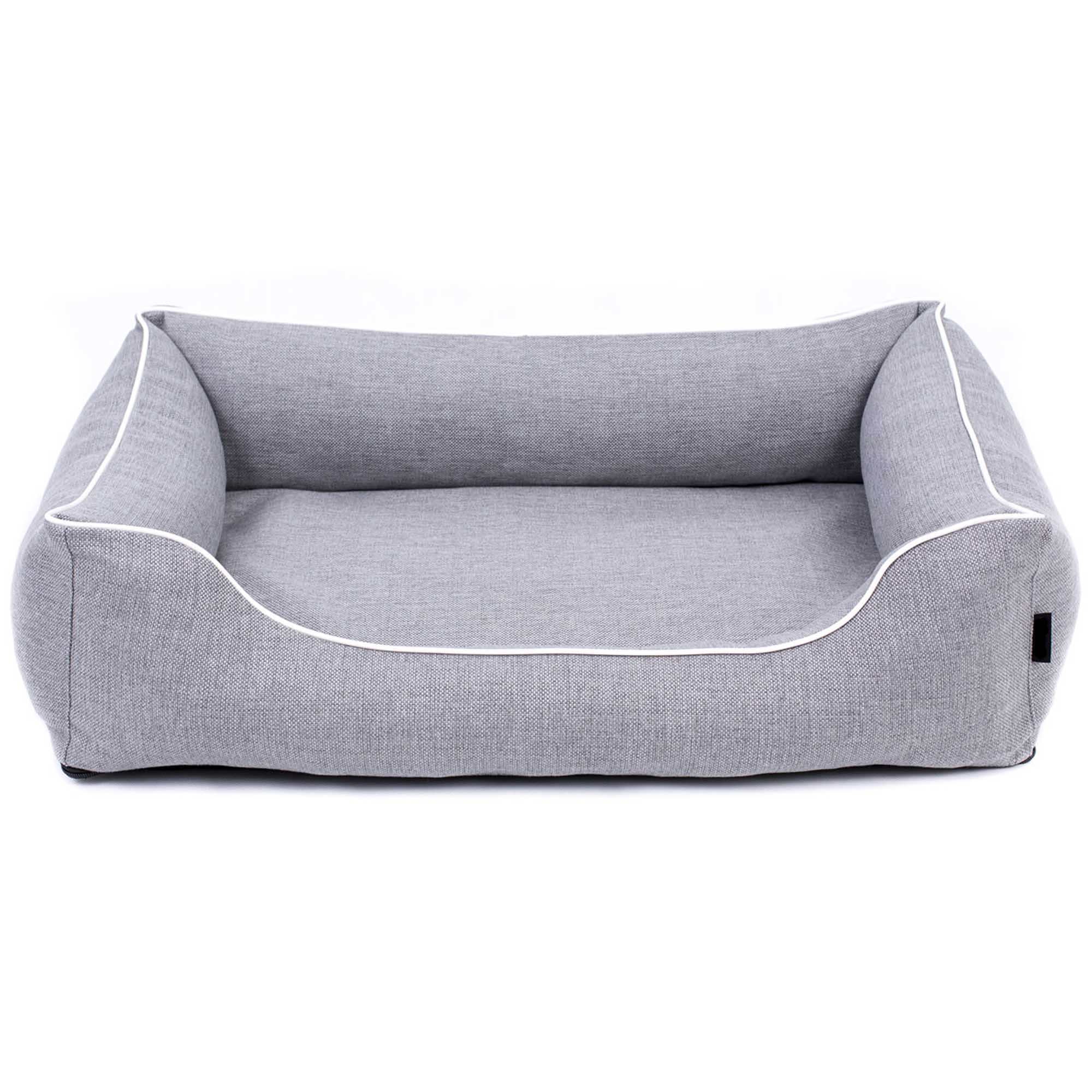 Pat Pentru Caini S Demontabil Gri Alb Finisare 65X50 Cm Ortopedic - eMAG.ro