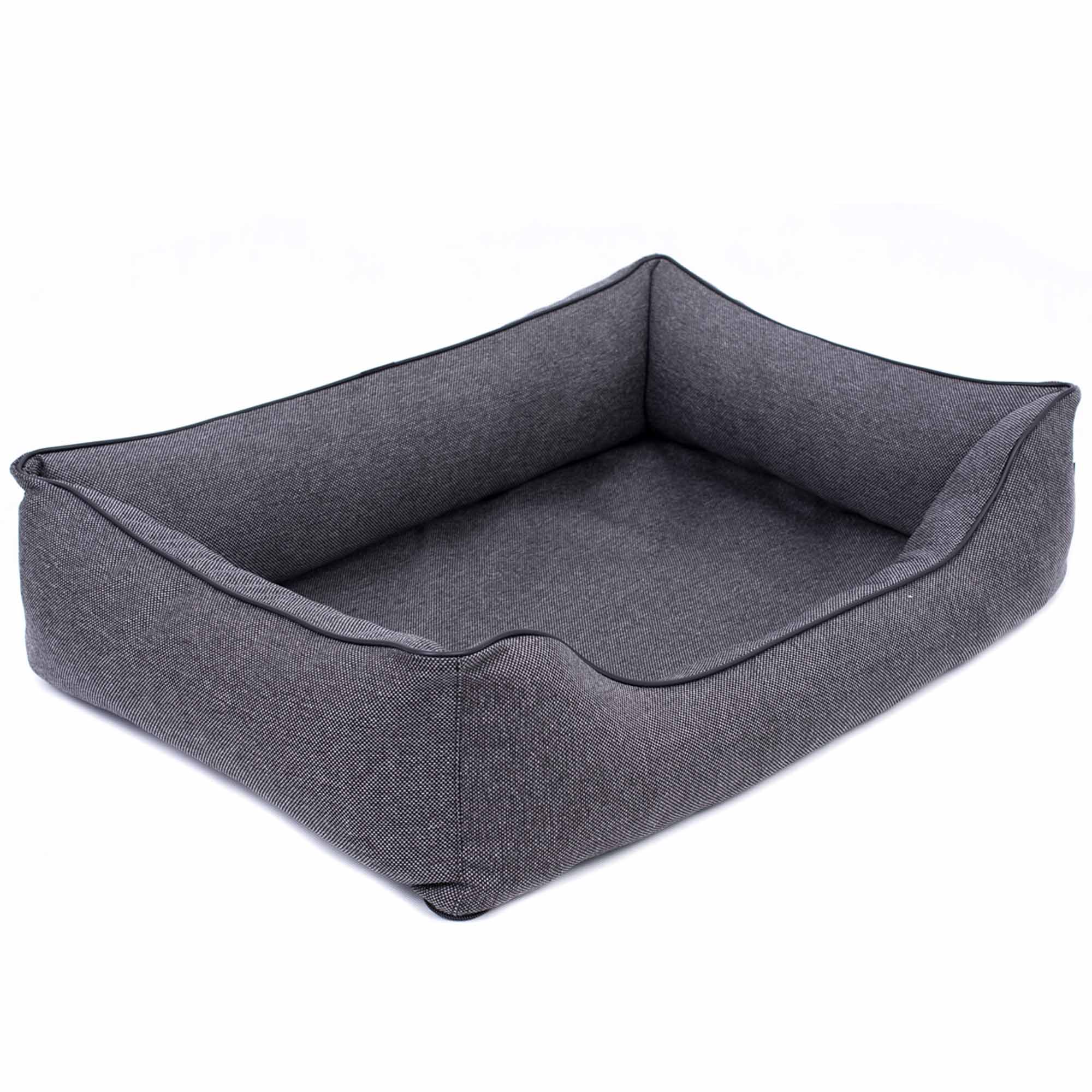 Pat Pentru Caini XL Demontabil Otel Negru Finisare 120X90 Cm Ortopedic ...