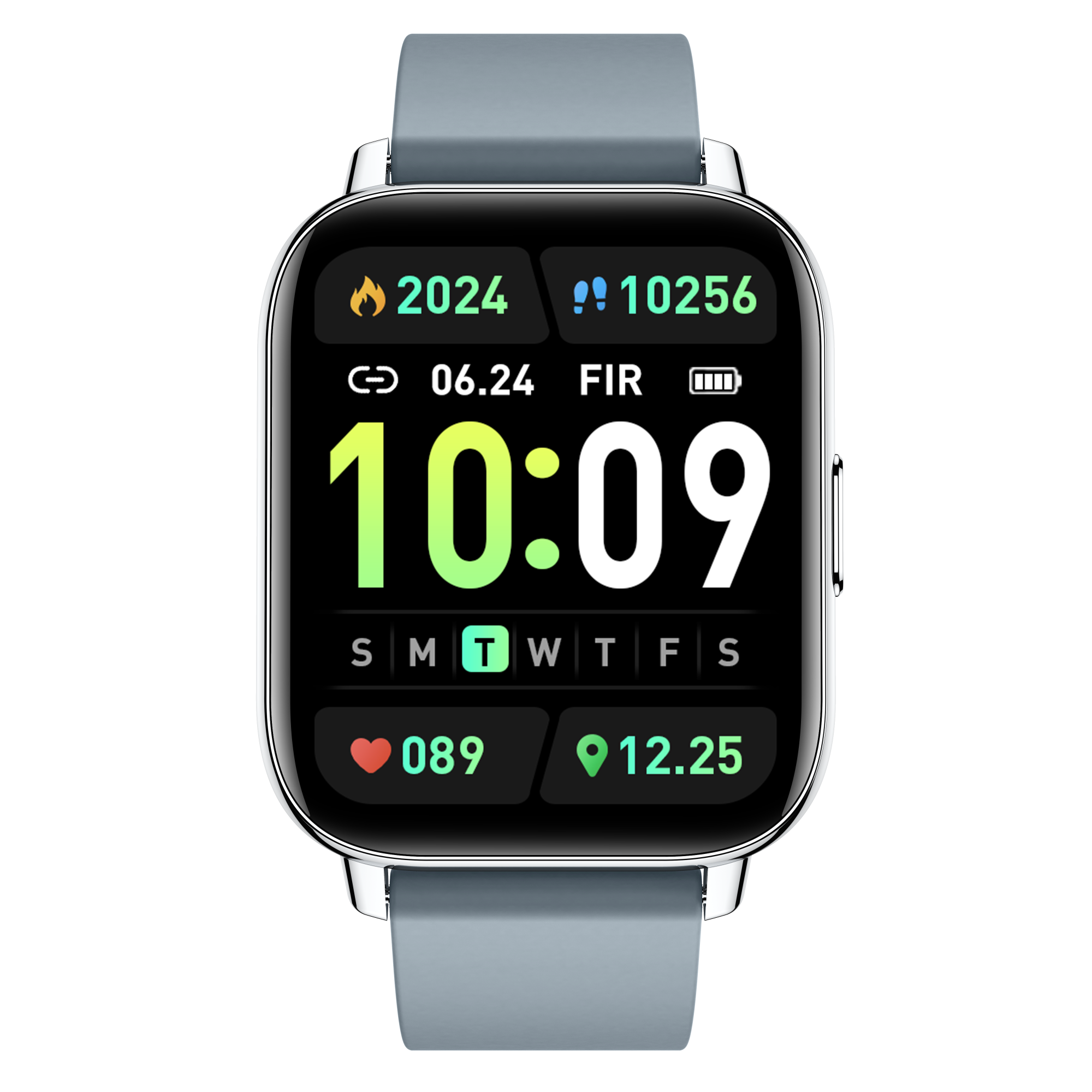 Ceas SmartWatch Gray Star™ idealSTORE, Ecran TFT 1, 69, Android/IOS ...