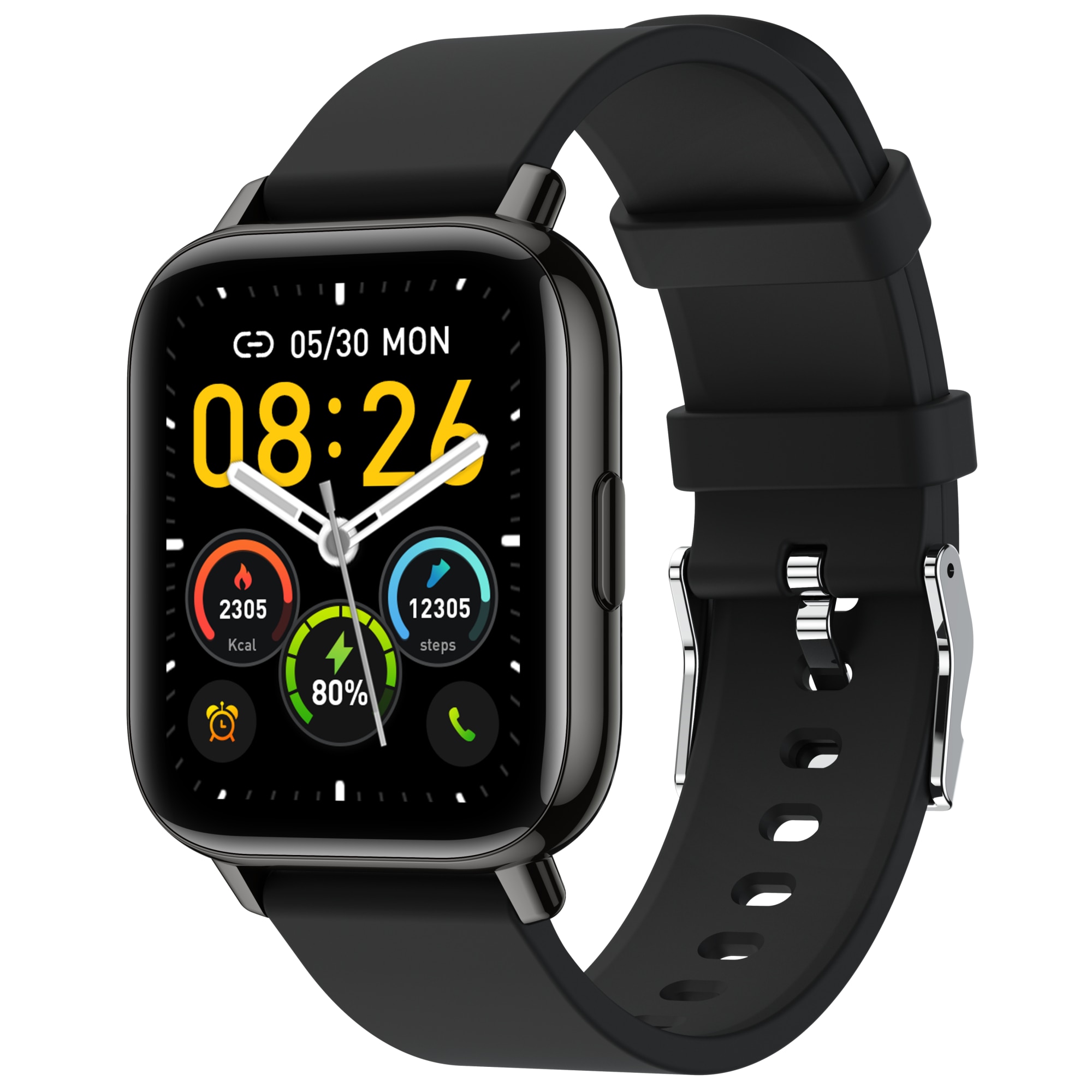 Ceas SmartWatch Black Star™ idealSTORE, Ecran TFT 1, 69, Android/IOS ...