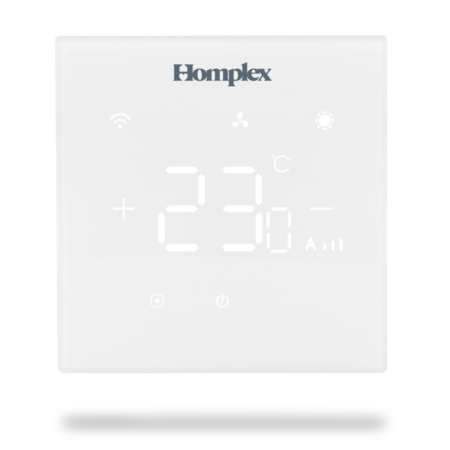 Termostat pentru ventiloconvector, smart, wi-fi, butoane tactile ...
