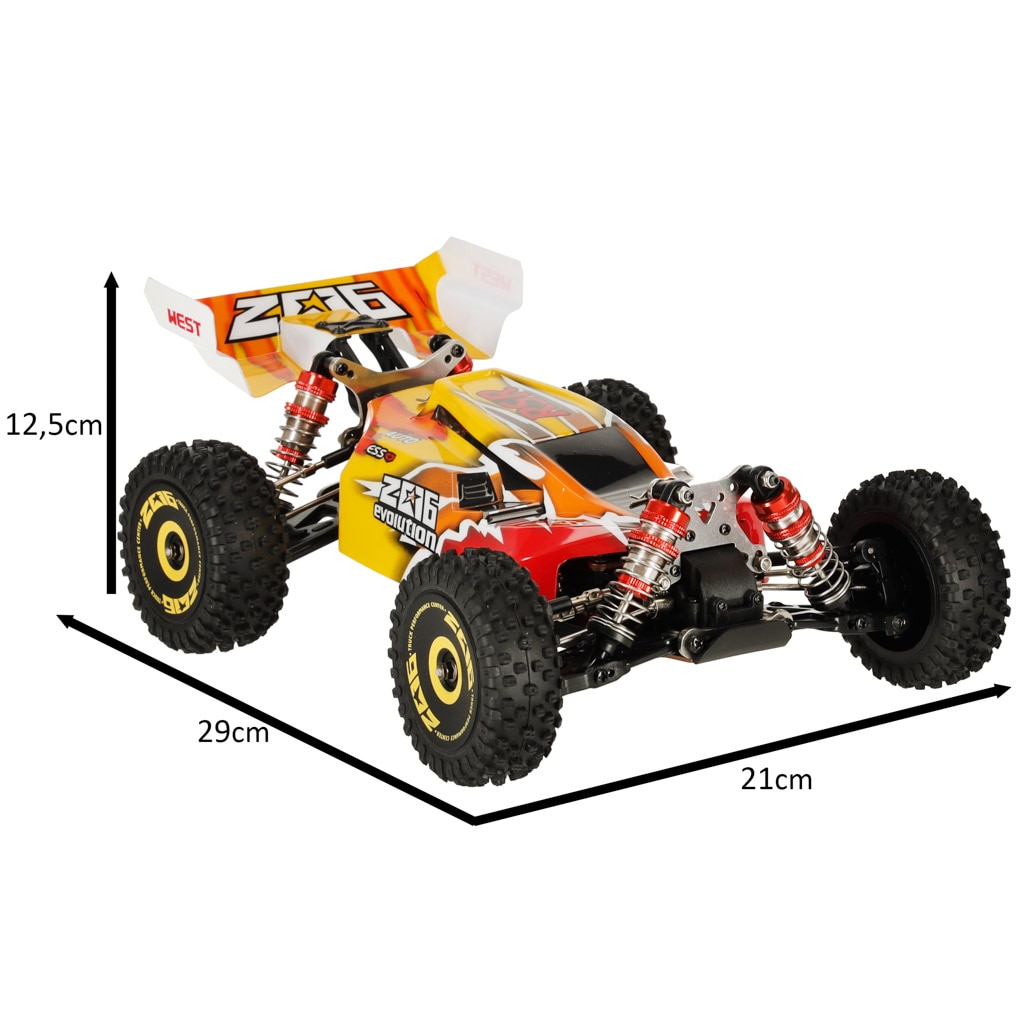 Masina cu telecomanda, RC WLToys 144010 Speed Racing 1:14, motor fara ...