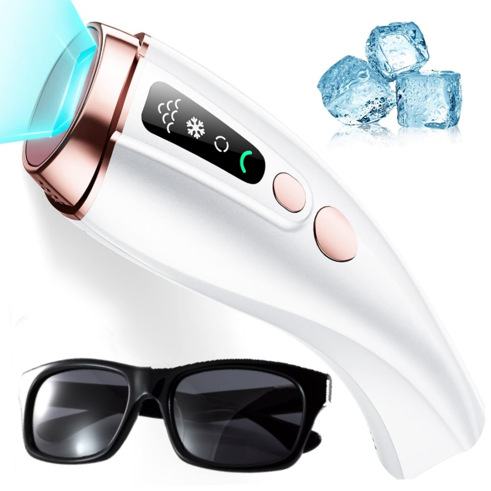 Epilator IPL cu punct de racire, 999.999 impulsuri cu 6 trepte de ...