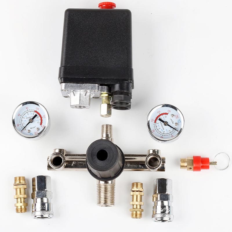 Presostat compresor LLWL, Design Compact, ABS si Metal, Negru - eMAG.ro