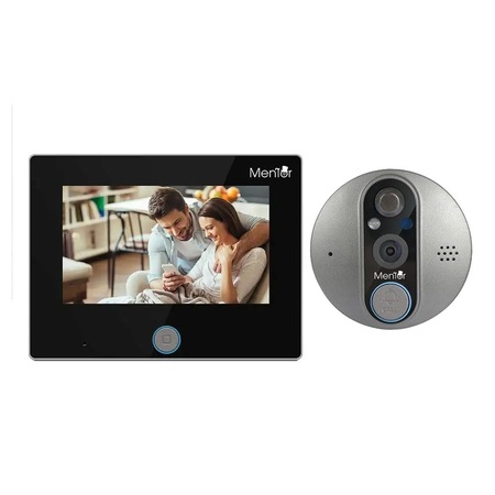 Kit Vizor usa Smart WiFi cu Sonerie Video, Monitor HD 4.3", camera IP ...