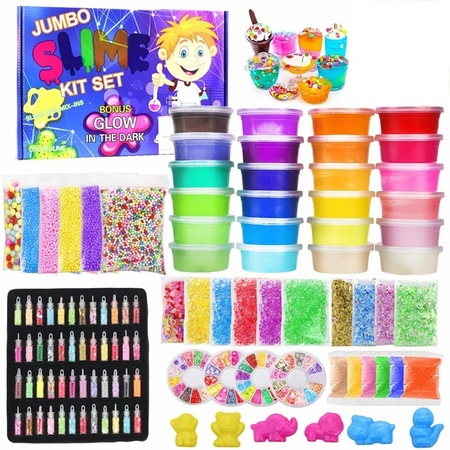 Slime készítő készlet, NUODWELL, 120 darab, barkácsolás kreatív ...
