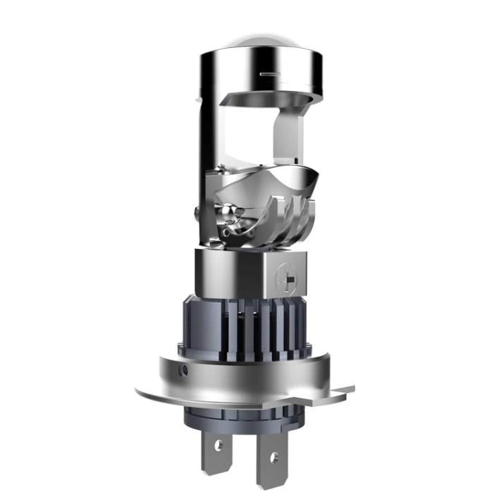 Set 2 becuri auto LED cu lupa, H7, 150W, 12V, 6500K, Canbus, fara ...