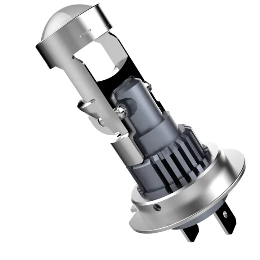 Set 2 becuri auto LED cu lupa, H7, 150W, 12V, 6500K, Canbus, fara ...