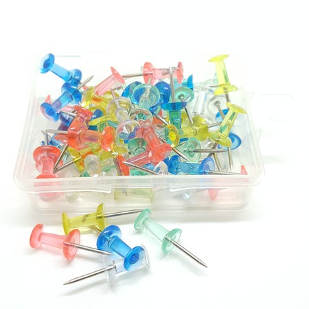 Set pioneze, LLWL, Plastic/Metal, 2.3 cm, Multicolor, 35 Bucati - eMAG.ro