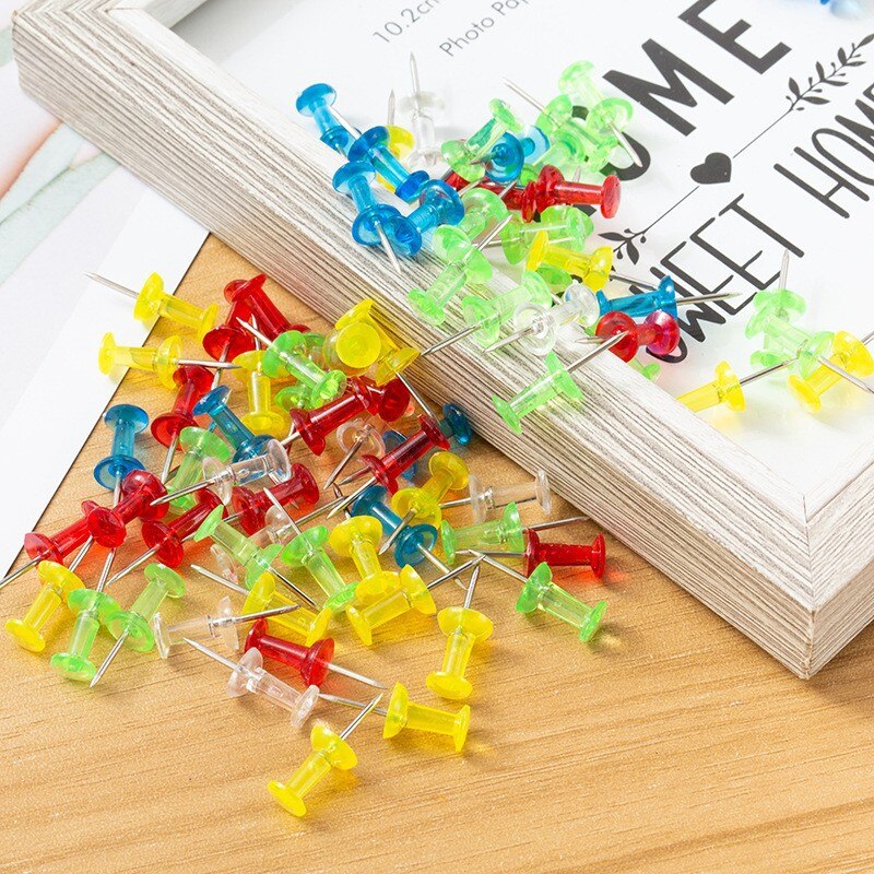 Set pioneze, LLWL, Plastic/Metal, 2.3 cm, Multicolor, 35 Bucati - eMAG.ro