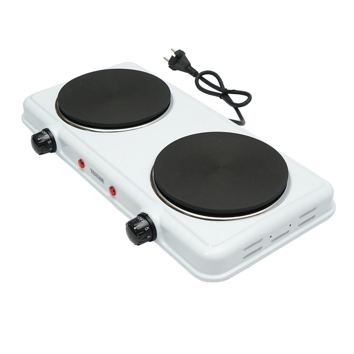 Plita electrica 220V, cu 2 ochiuri 2000W, 470x250x70mm - eMAG.ro