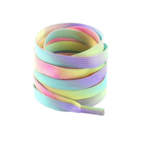 Set sireturi curcubeu, LLWL, Poliester, 80 cm, Multicolor - eMAG.ro