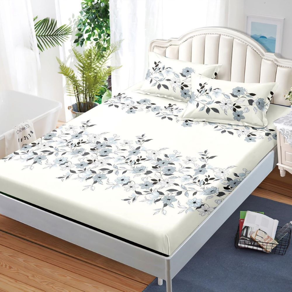 Cearceaf de pat cu elastic+2 fete de perna, 180/200, Casa de Vis, G-223 ...