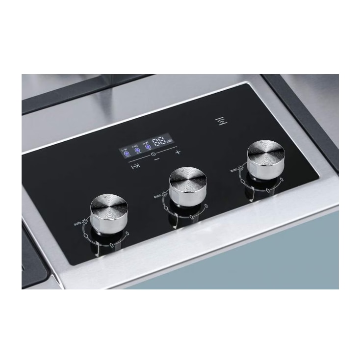Set 4 butoane compatibile plita incorporabila, confectionate din metal ...