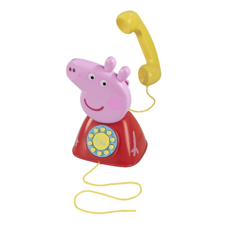 Telefon interactiv pentru copii, Peppa Pig, sunete si melodii, roz ...