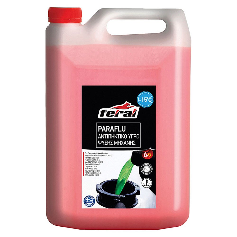 Antigel Rosu, Feral, MEK, Rosu, 4L - eMAG.ro