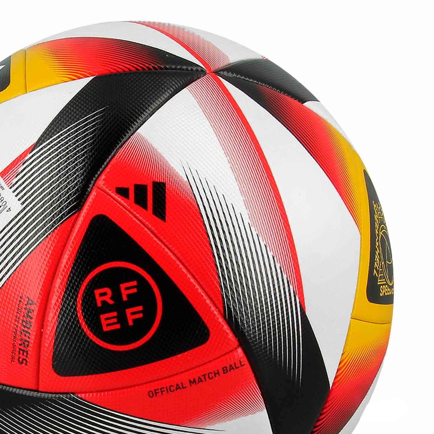 Minge fotbal Adidas RFEF Competition, marime 5, alb/negru/rosu - eMAG.ro