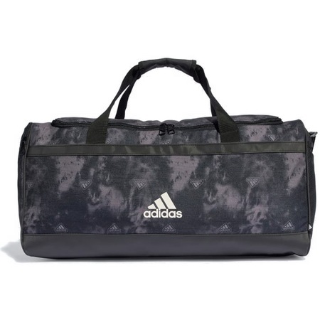 Geanta sport Adidas Linear GFX U Medium, negru/gri - eMAG.ro