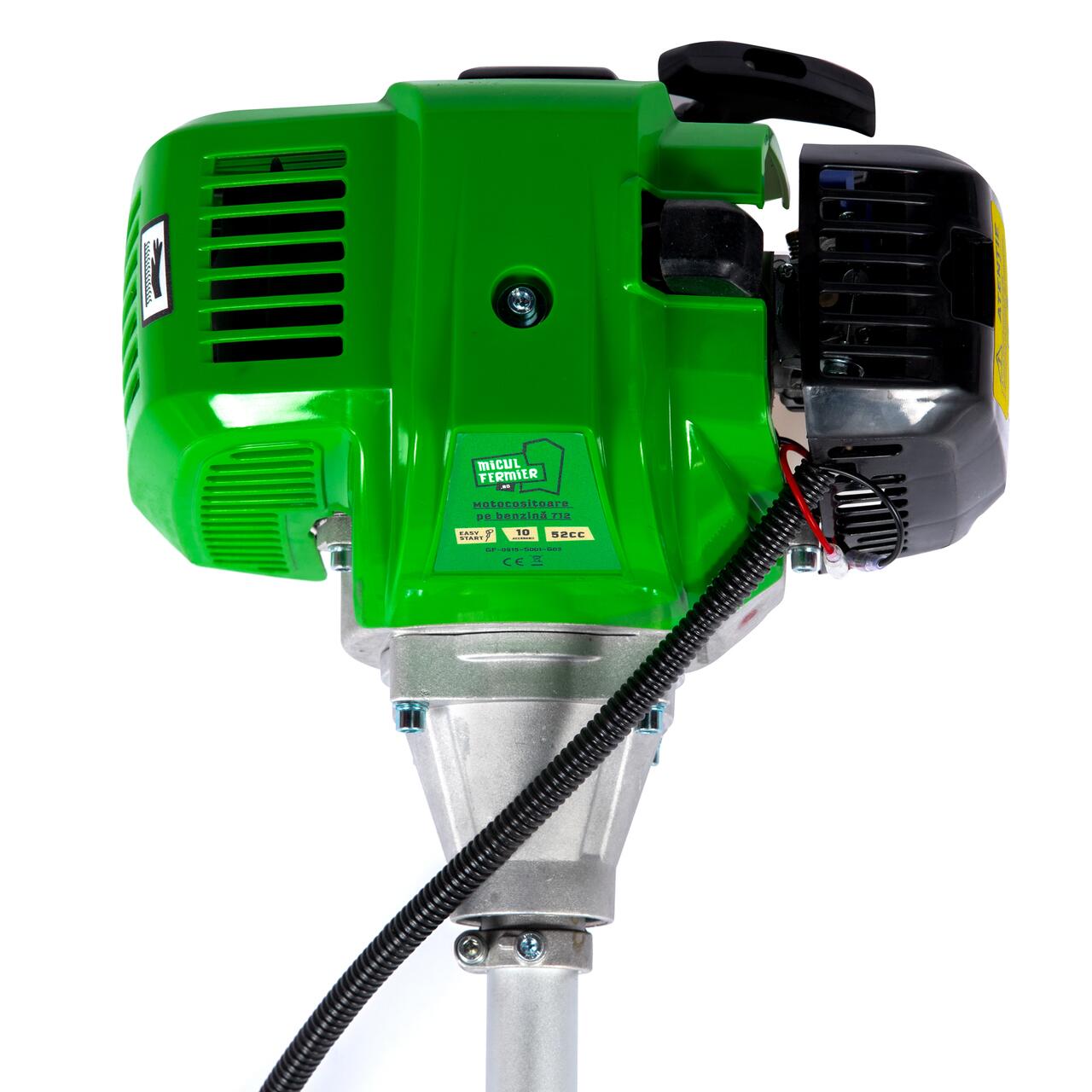 Motocoasa/trimmer pentru tuns iarba, Micul Fermier, benzina, cu 10 ...