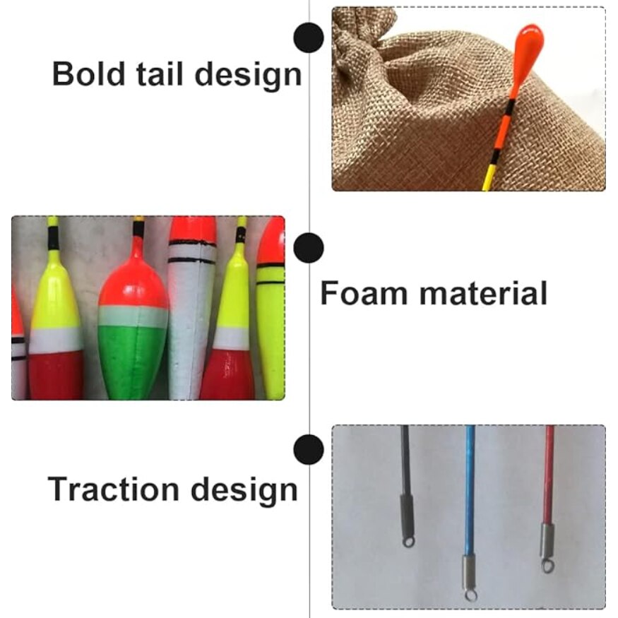 Set 10 flotoare pentru pescuit, Zola®, greutate plutitoare 0, 8 g la 4 ...