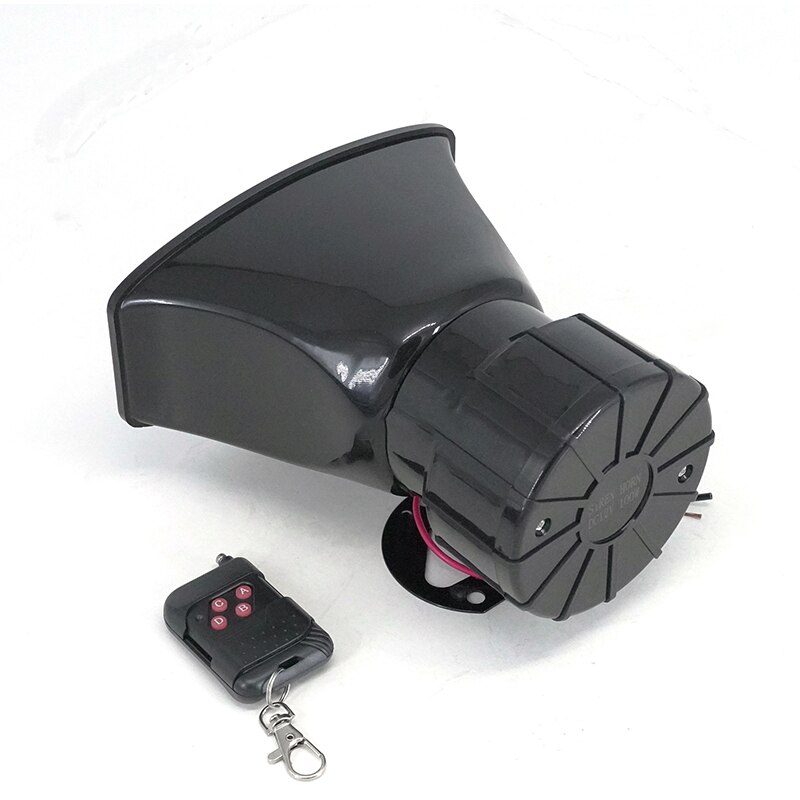 Claxon auto Sunmostar cu telecomanda wireless, sunete multiple, negru ...