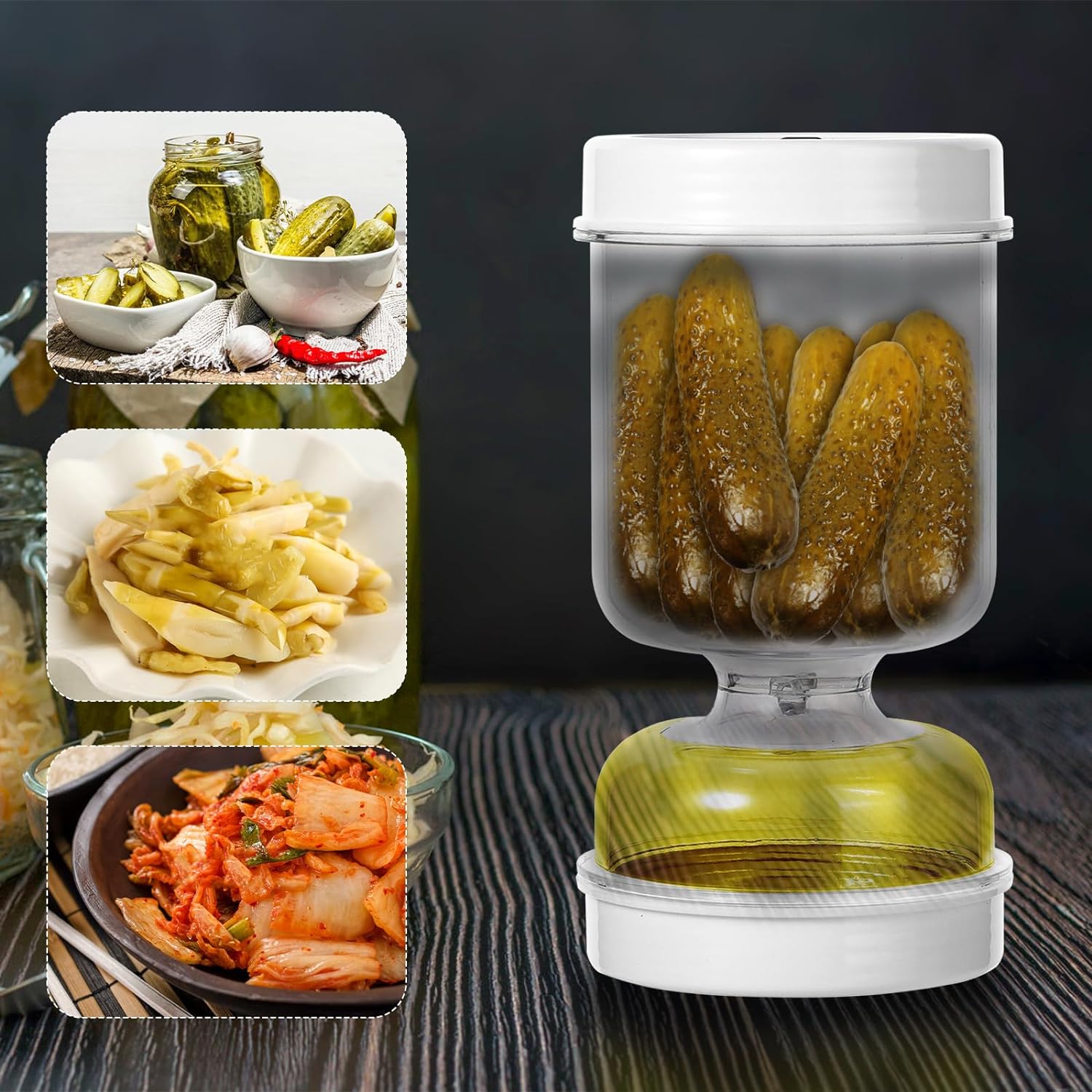 Set 2 borcane pentru muraturi, Sunmostar, Deschidere dubla, Sticla ...