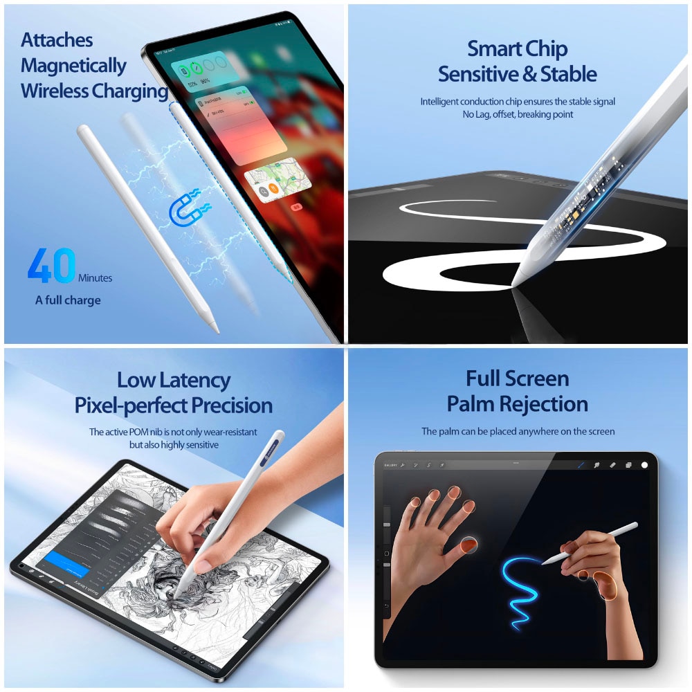 Creion Premium Tech Stylus Active Pen Precise Lines pentru Tableta ...