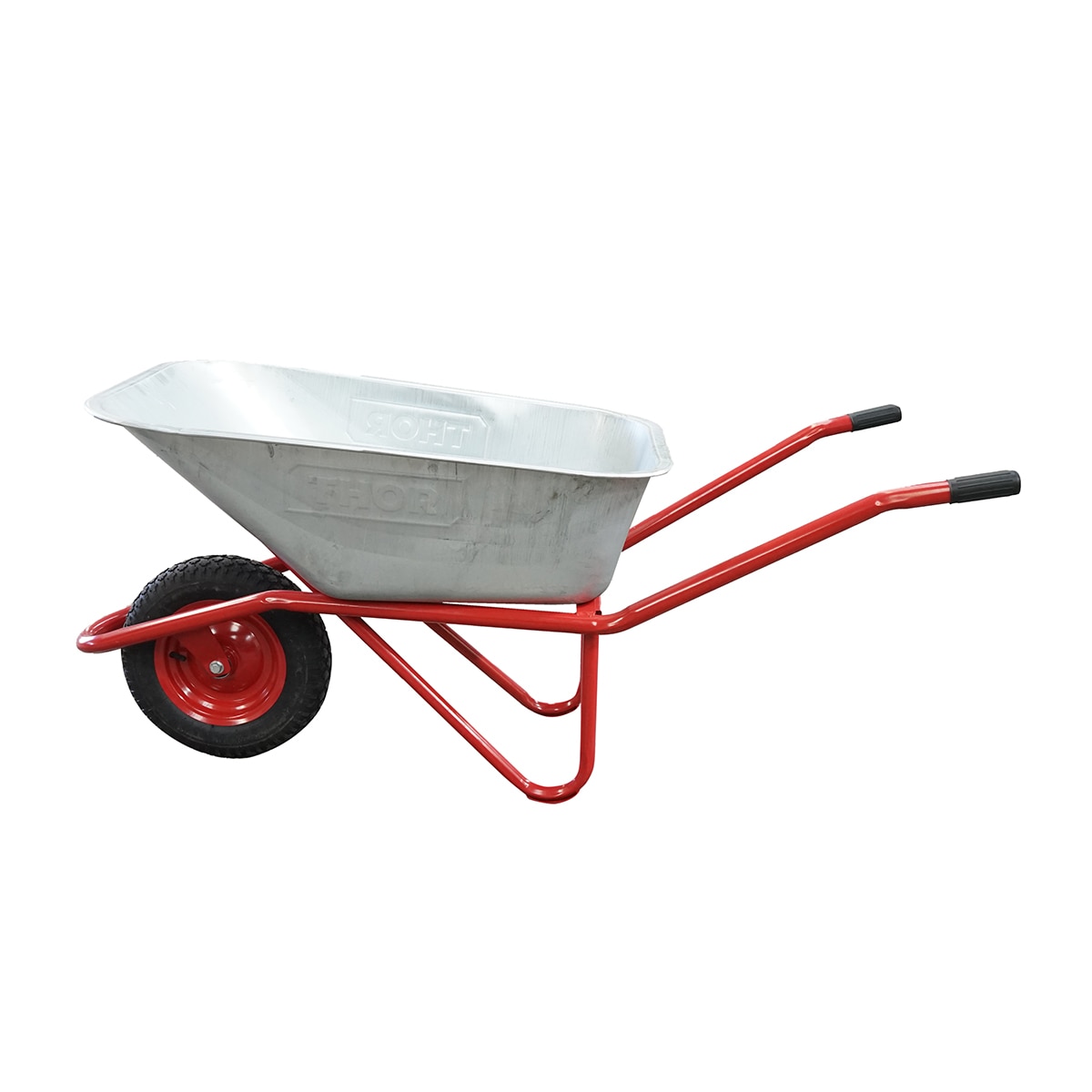 Roaba metalica 80L cu roata pneumatica 350/8 si cuva galvanizata ...