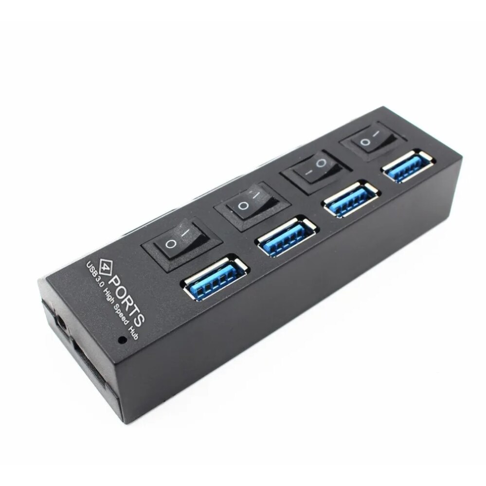 USB 3.0 хъб, Zola®, с 4 порта, 3 HighSpeed порта и 1 HighSpeed SS порт ...