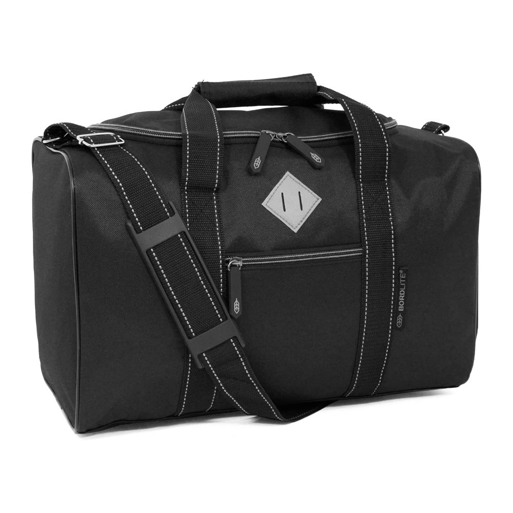 Geanta de calatorie, 40 x 20 x 25 cm, negru cu gri, Borderline, JBTB65 ...