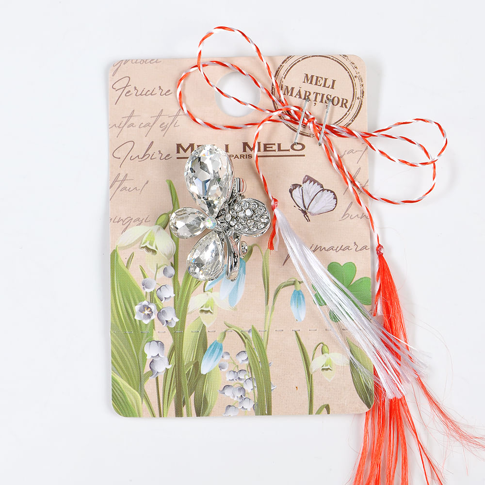 Brosa martisor floare stralucitoare, Meli Melo Paris - eMAG.ro