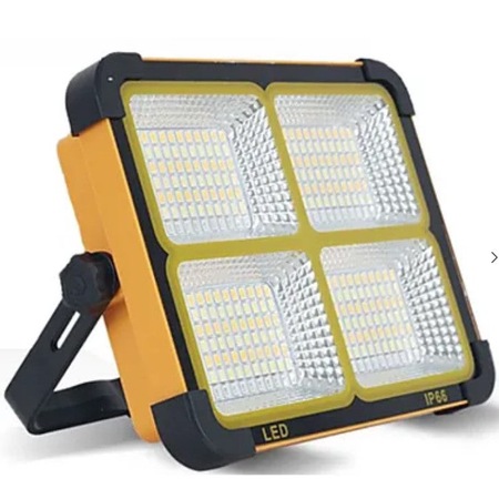 Proiector Solar Portabil 200W cu 288 LED Negru/Portocaliu - eMAG.ro