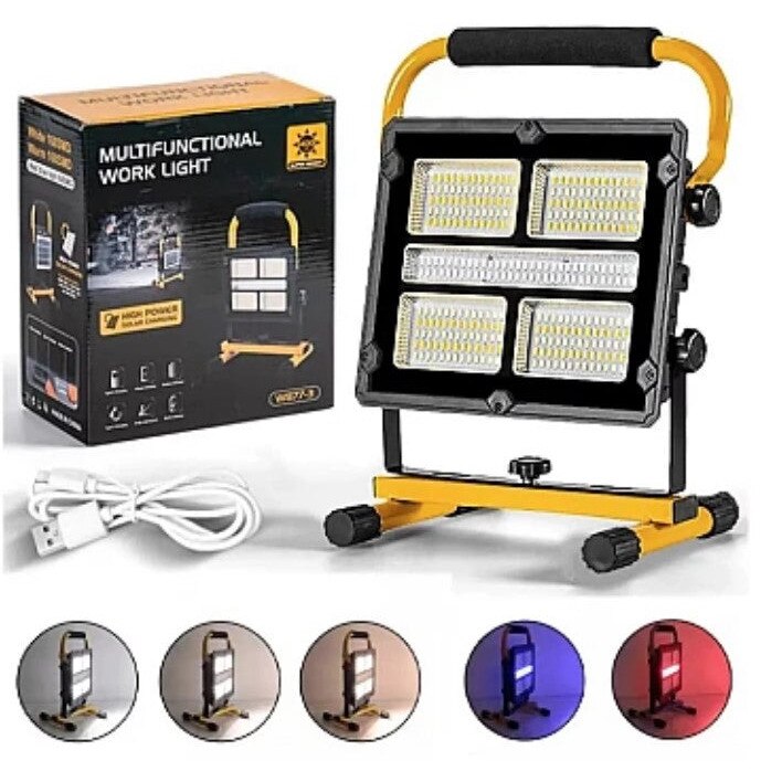 Proiector solar cu LED uri de mare putere si functie Power Bank W877 3 ...