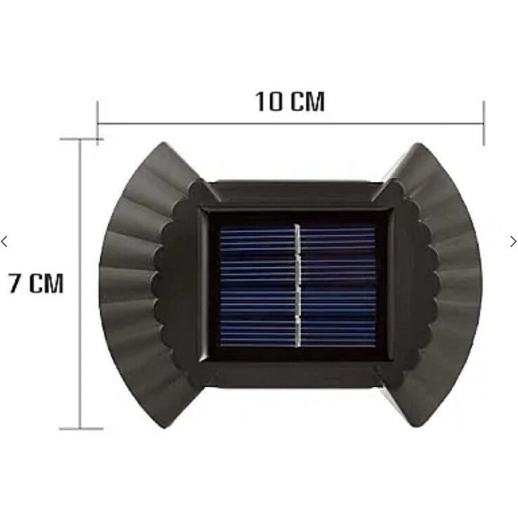 Set 4 Lampi solare cu lumina bidirectionala 2 led, lampa - eMAG.ro