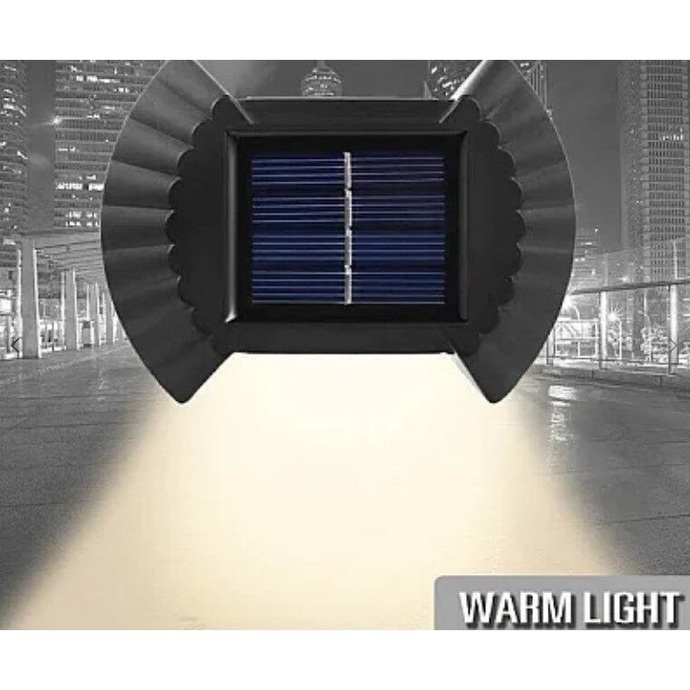 Set 4 Lampi solare cu lumina bidirectionala 2 led, lampa - eMAG.ro