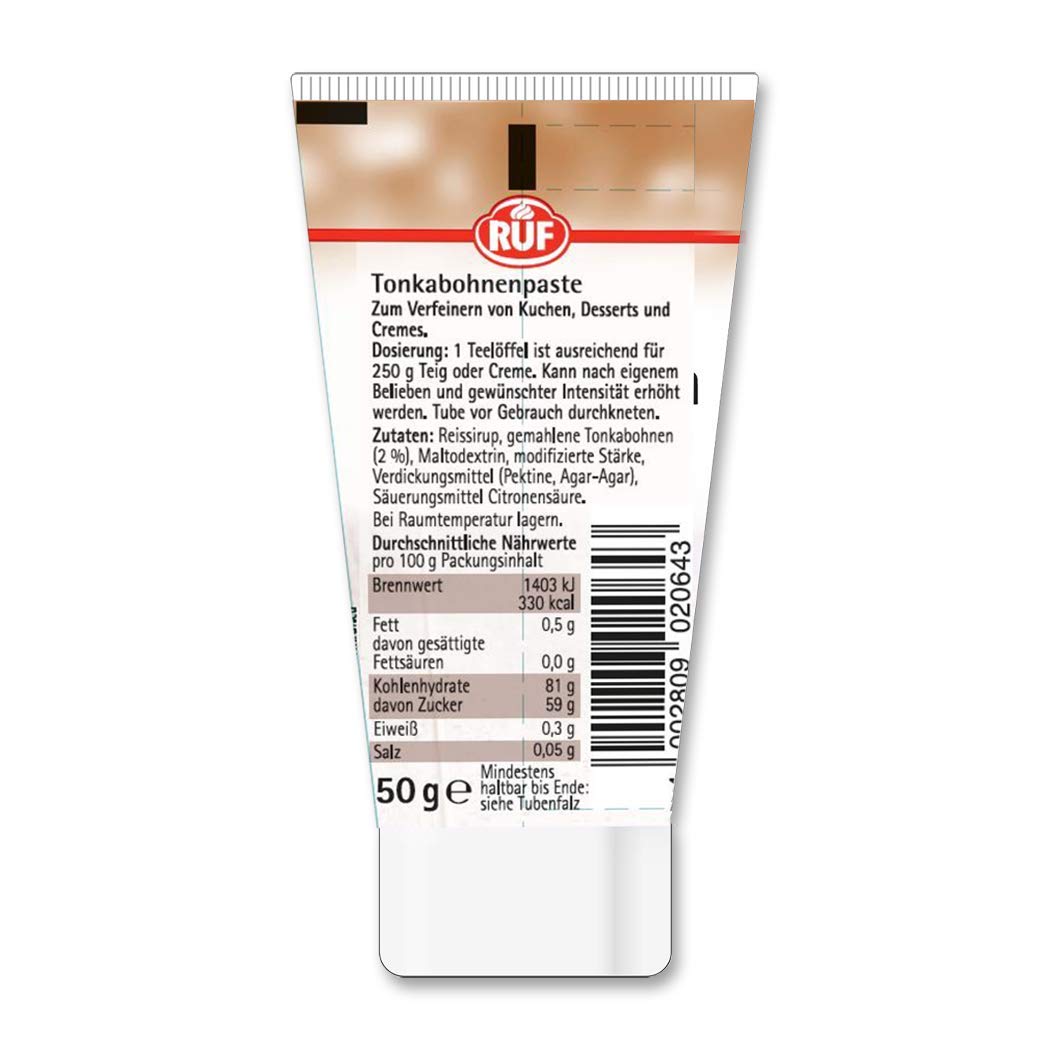 Pasta de tonka, fara gluten si vegan, RUF, 50g - eMAG.ro