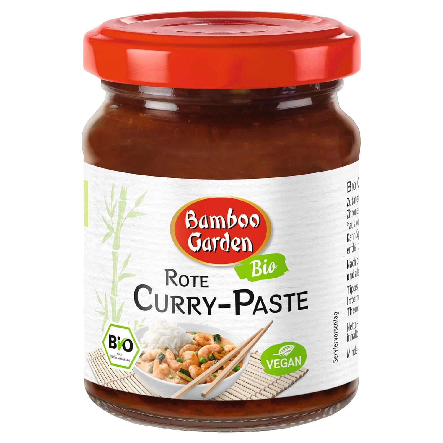 Pasta rosie de curry, Bamboo Garden, 125 g - eMAG.ro