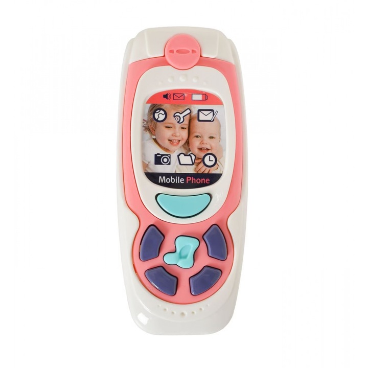 Telefon interactiv Moni pentru copii Pink/White - eMAG.ro