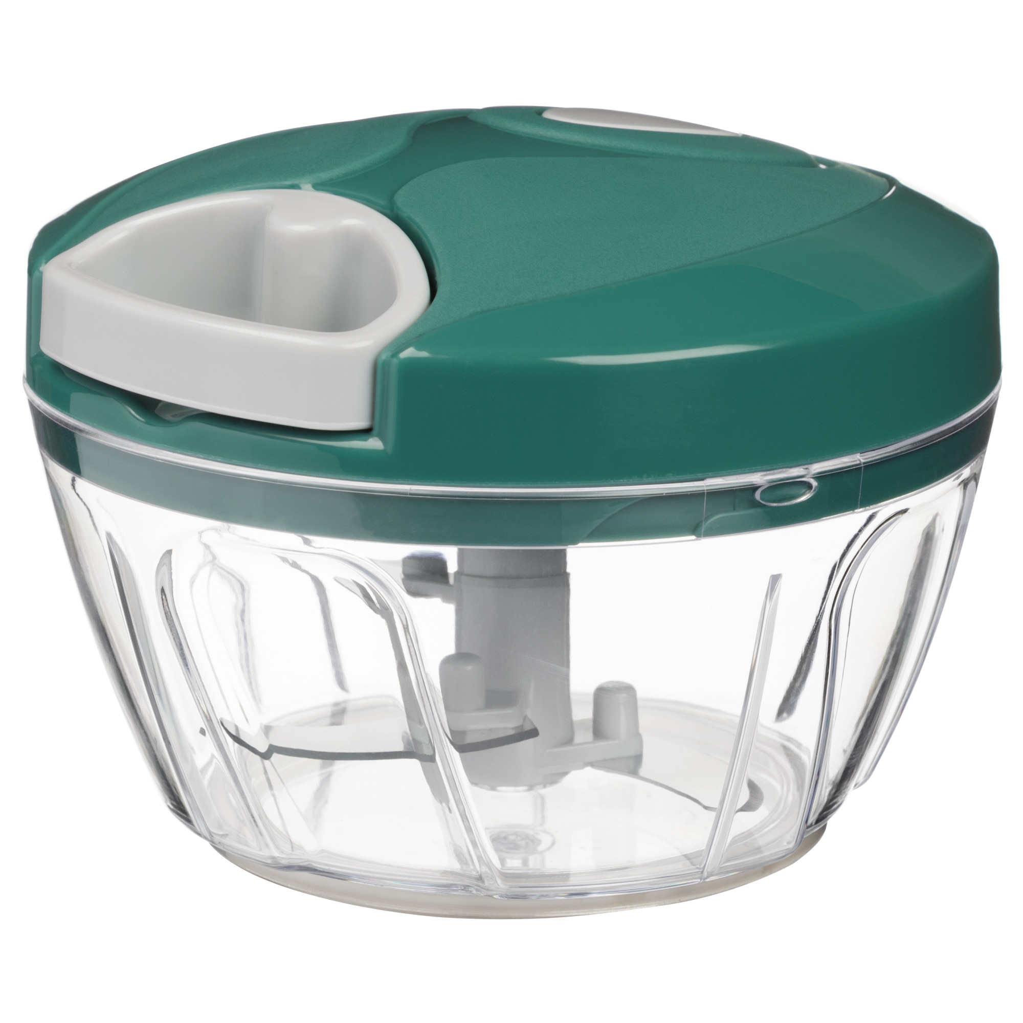 Tocator manual, Practico, 3 lame rotative, Verde/Transparent - eMAG.ro