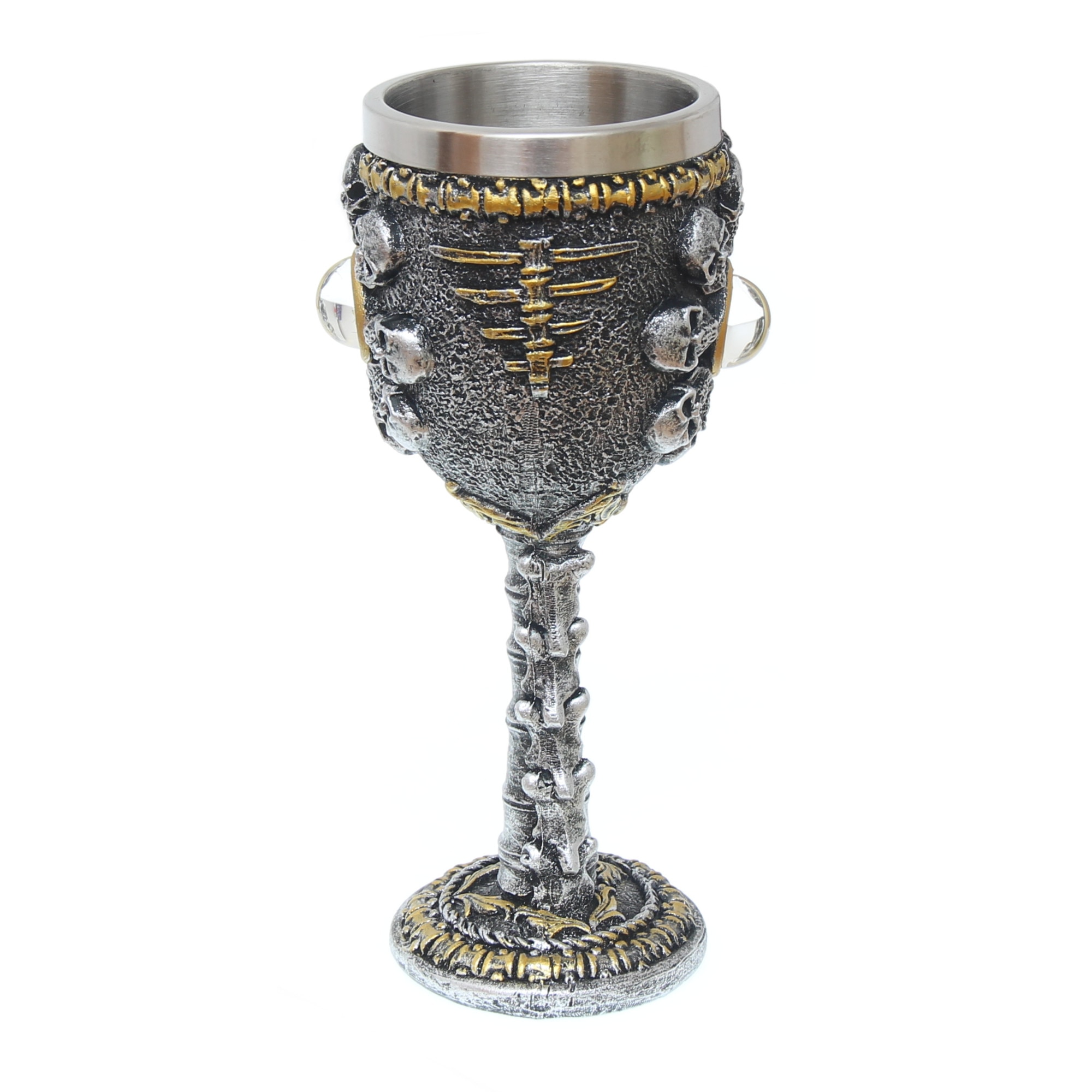 Pocal Medieval Cavaleras, 19cm 200ml decorat 360grade Tole 10 Imperial ...