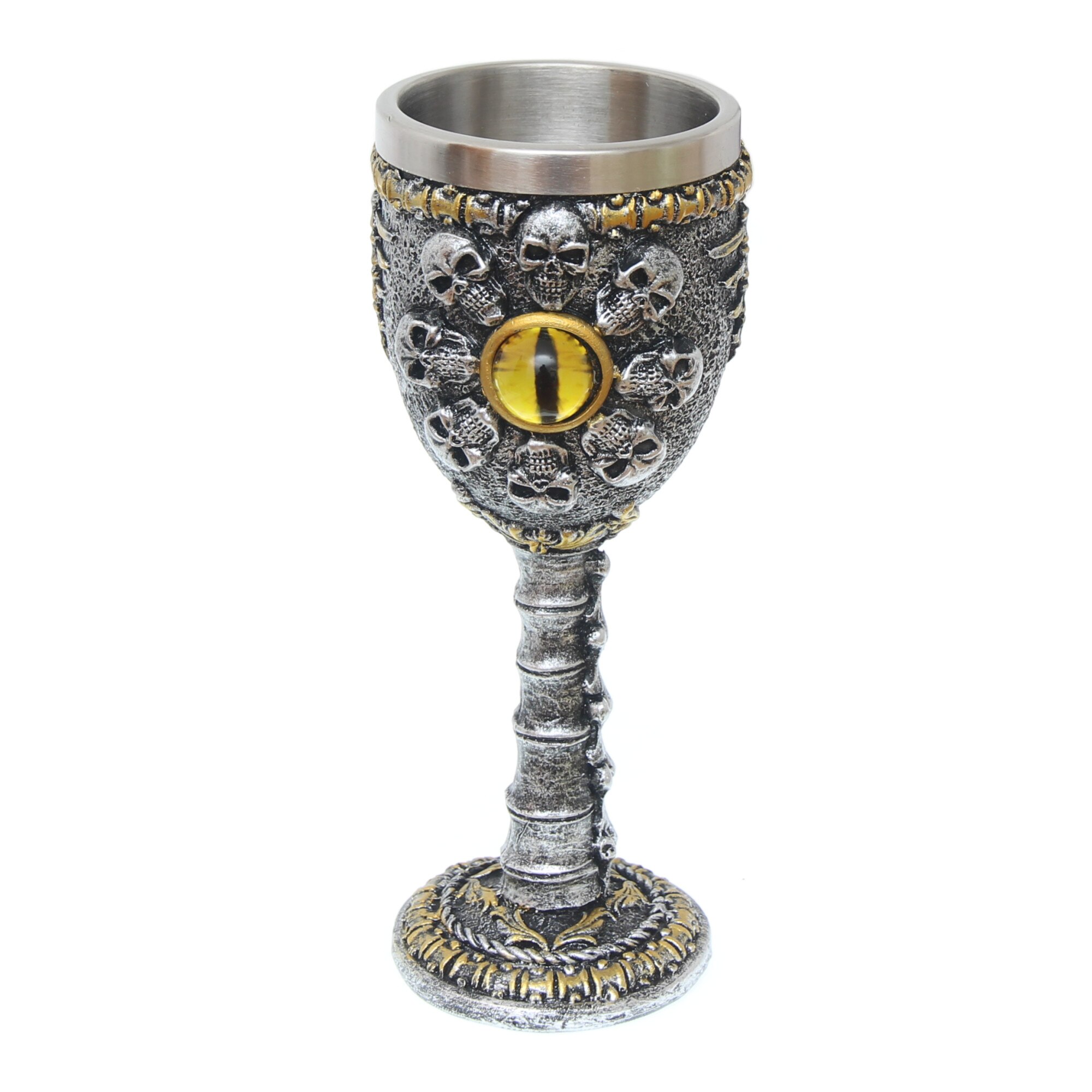 Pocal Medieval Cavaleras, 19cm 200ml decorat 360grade Tole 10 Imperial ...